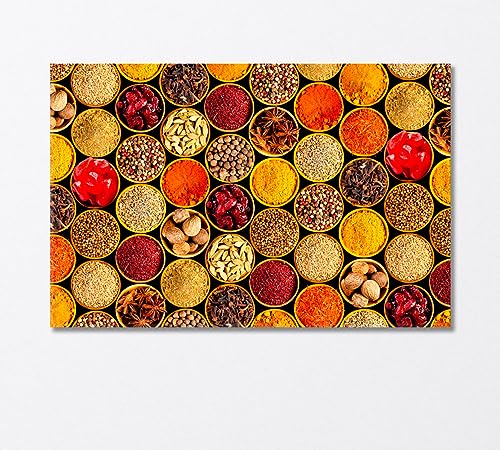 Various Spices Canvas Print 1 Panel / 36x24 inches