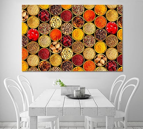 Various Spices Canvas Print 1 Panel / 36x24 inches