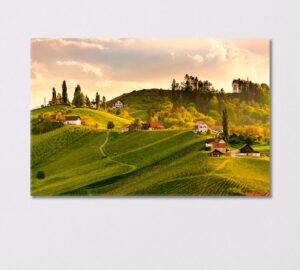 vineyard landscape south styria austria canvas print 1 panel / 36x24 inches