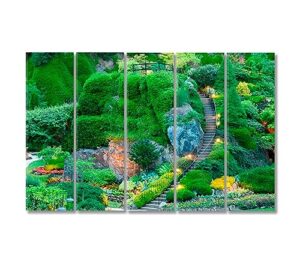 butchart gardens canada canvas print 5 panels / 36x24 inches