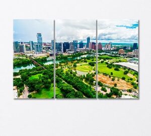 austin cityscape usa canvas print 3 panels / 36x24 inches