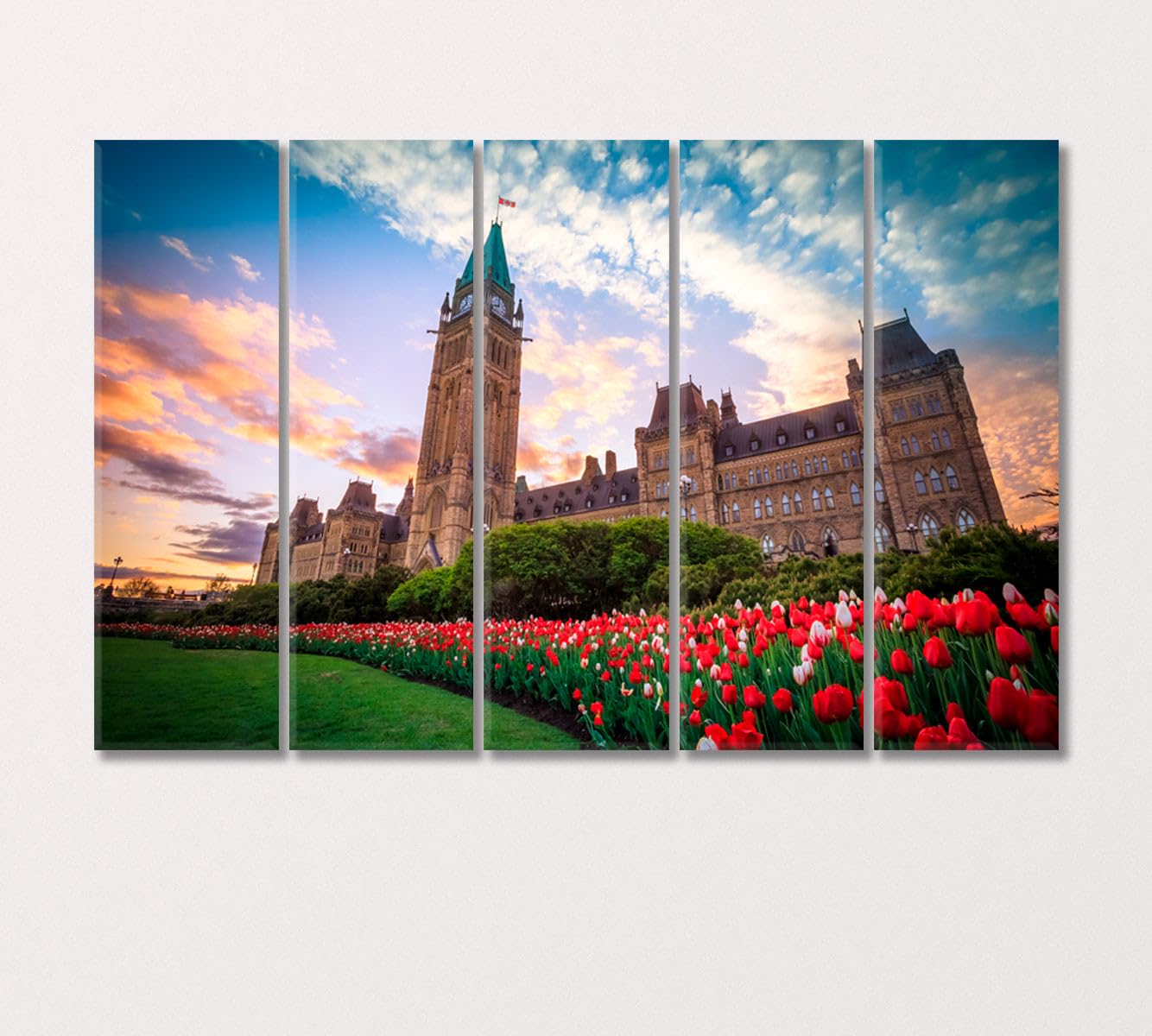 Parliament Building of Canada Canvas Print 3 Panels / 36x24 inches