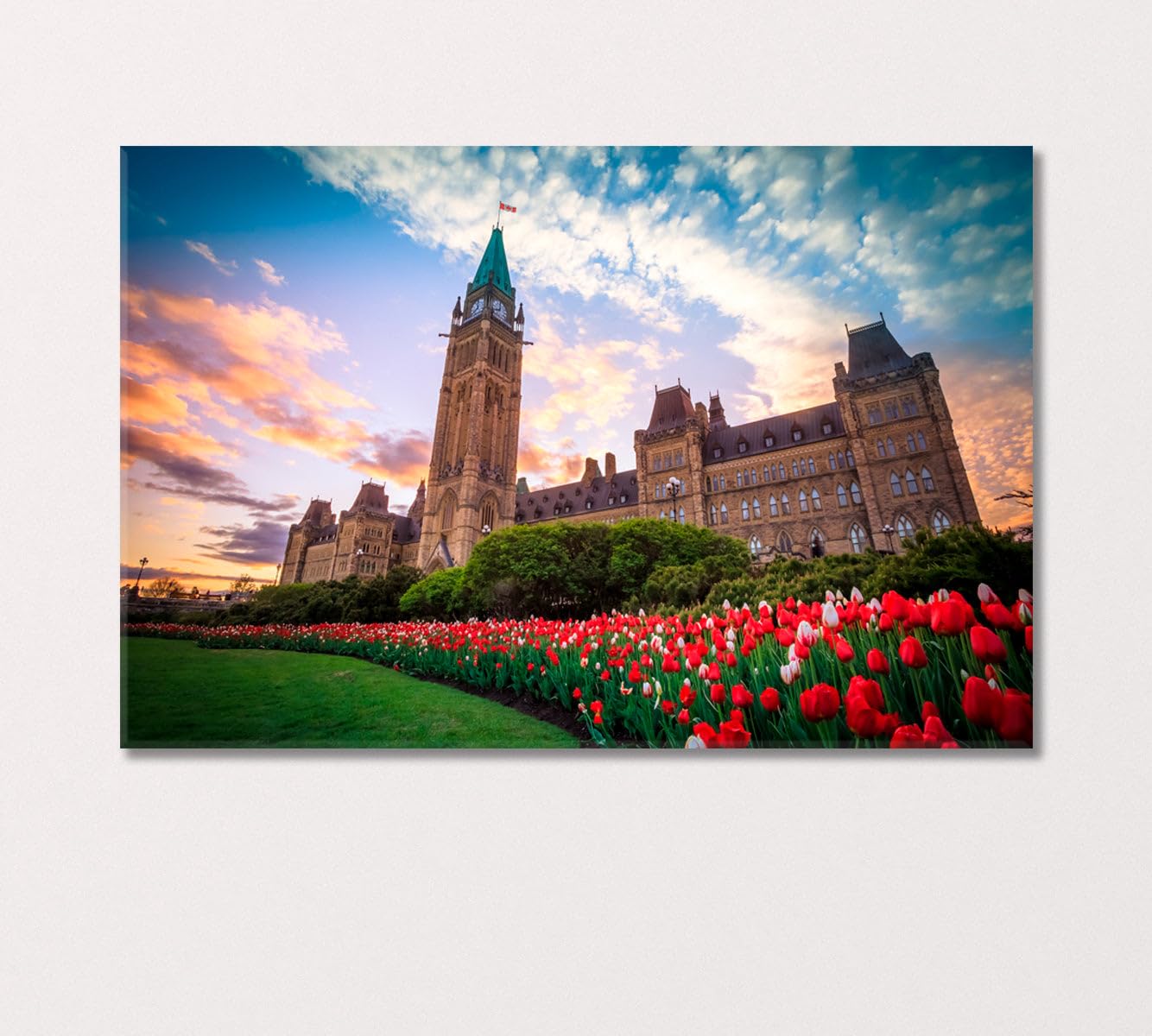 Parliament Building of Canada Canvas Print 3 Panels / 36x24 inches