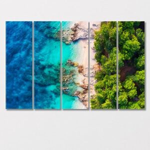 Croatia's Turquoise Coast Canvas Print 5 Panels / 36x24 inches