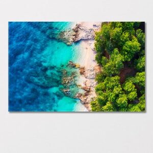 Croatia's Turquoise Coast Canvas Print 5 Panels / 36x24 inches