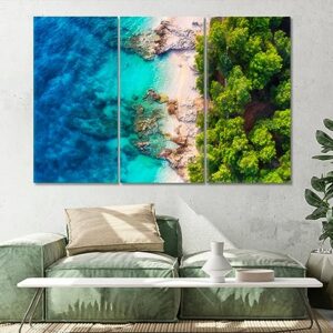 Croatia's Turquoise Coast Canvas Print 5 Panels / 36x24 inches