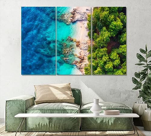 Croatia's Turquoise Coast Canvas Print 5 Panels / 36x24 inches