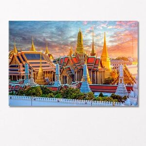 Temple of the Emerald Buddha Bangkok Thailand Canvas Print 1 Panel / 36x24 inches