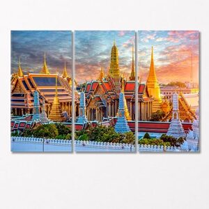 Temple of the Emerald Buddha Bangkok Thailand Canvas Print 1 Panel / 36x24 inches