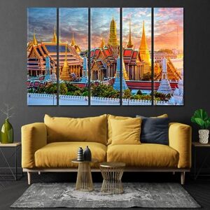 Temple of the Emerald Buddha Bangkok Thailand Canvas Print 1 Panel / 36x24 inches