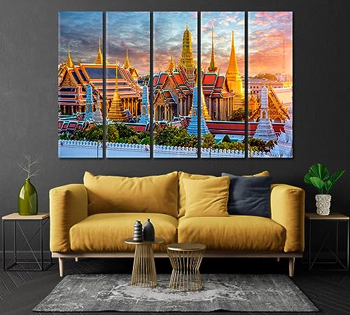 Temple of the Emerald Buddha Bangkok Thailand Canvas Print 1 Panel / 36x24 inches