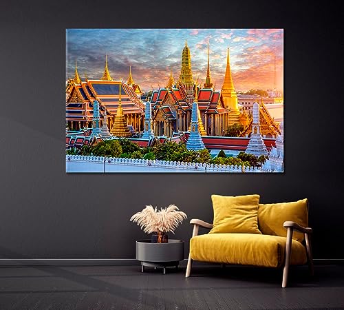 Temple of the Emerald Buddha Bangkok Thailand Canvas Print 1 Panel / 36x24 inches