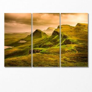 Mount Queering at Sunset UK Canvas Print 5 Panels / 36x24 inches