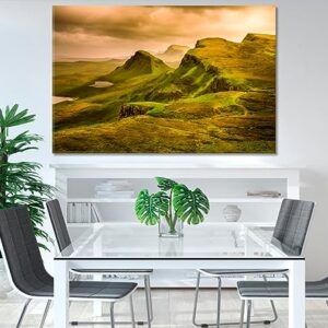 Mount Queering at Sunset UK Canvas Print 5 Panels / 36x24 inches