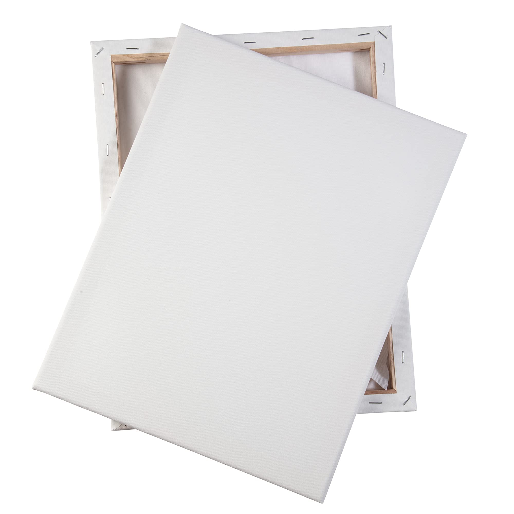 iDIY Stretched Canvas Board 11 x 14 (Set of 8) 5/8" - Classic White Blank, Pre Primed for Oils or Acrylics, 100% Cotton, Acid Free - Professional Grade for Painting or Art Project, Craft, Mixed Media