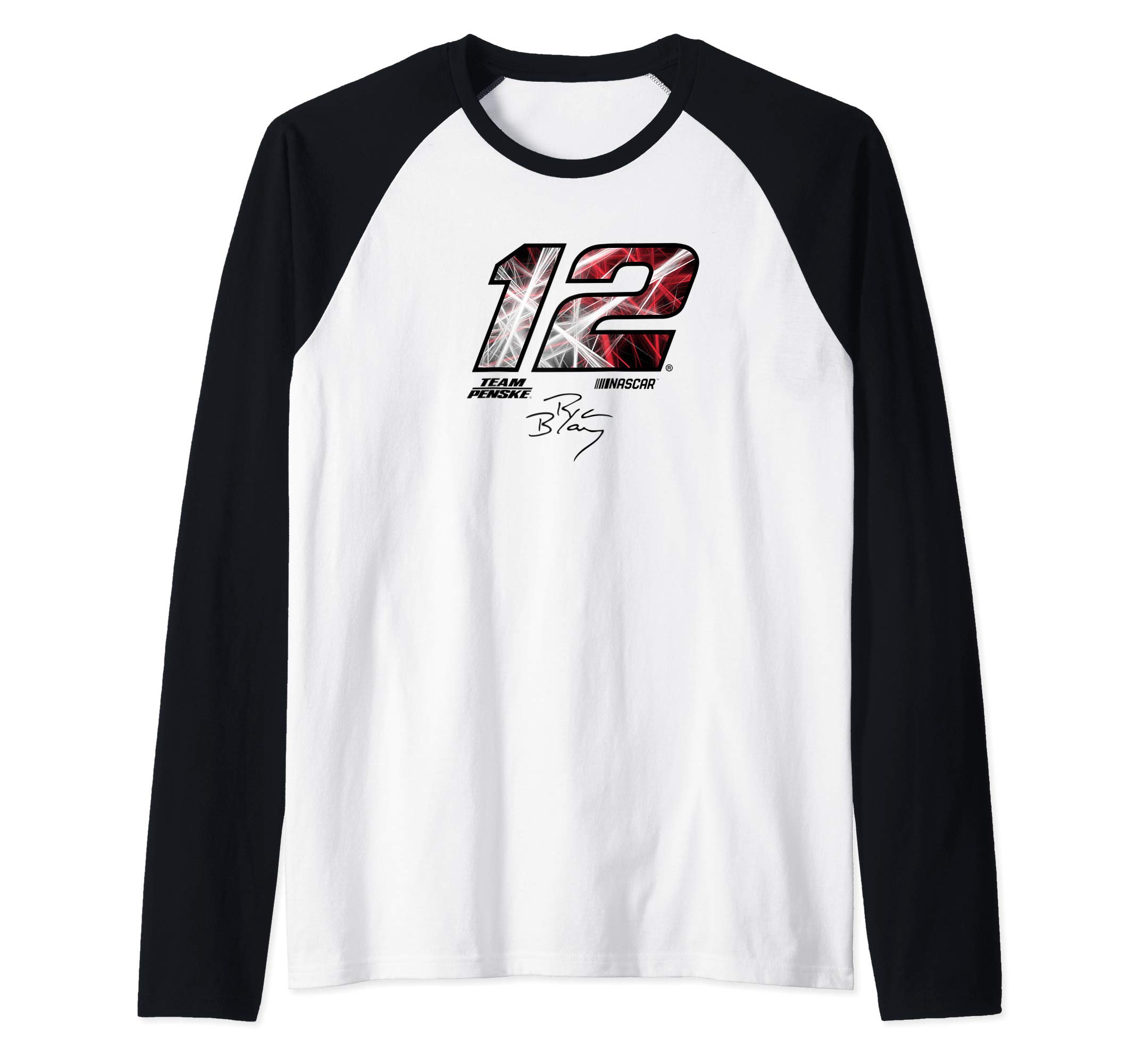 NASCAR - Ryan Blaney - Laser Raglan Baseball Tee