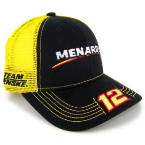 checkered flag sports ryan blaney victory lane menards team mesh hat multicolor