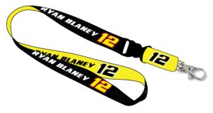 r and r imports ryan blaney #12 nascar cup series lanyard new for 2021