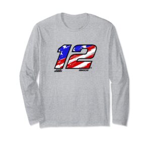 nascar - ryan blaney - american fill long sleeve t-shirt