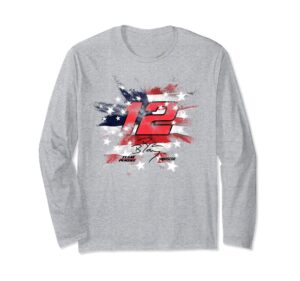 nascar - ryan blaney - fireworks long sleeve t-shirt