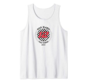 nascar - ryan blaney - checkered circle tank top