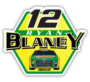 nascar # 12 ryan blaney 2-inch vinyl decal stiker