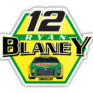 Nascar # 12 Ryan Blaney 2-Inch Vinyl Decal Stiker