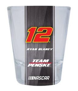 ryan blaney #12 round shot glass