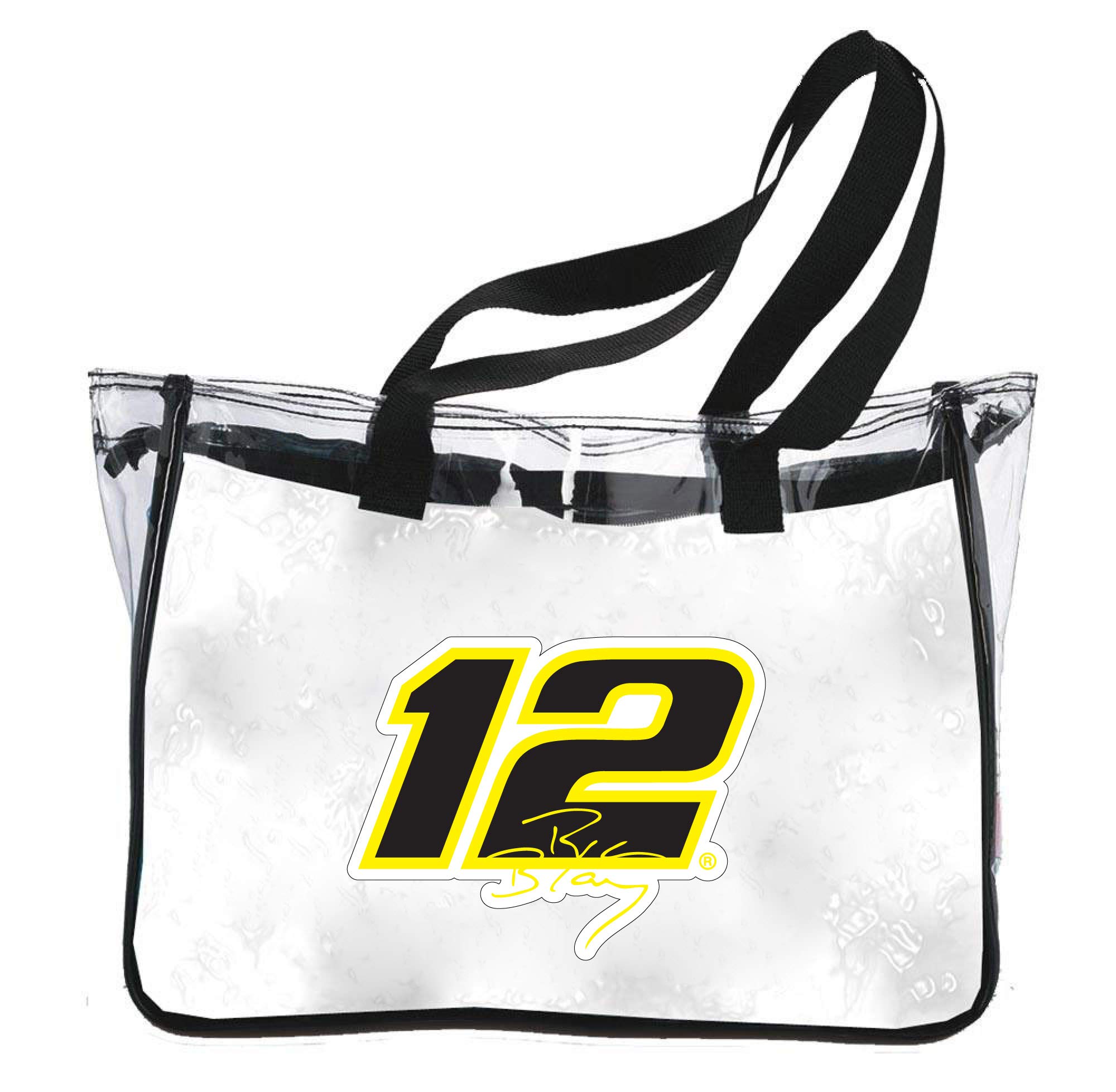 Ryan Blaney #12 NASCAR Plastic Clear Tote Bag