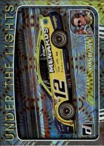 2023 donruss racing under the lights #20 ryan blaney menards/team penske/ford official nascar trading card (stock photo shown, near mint to mint condition)