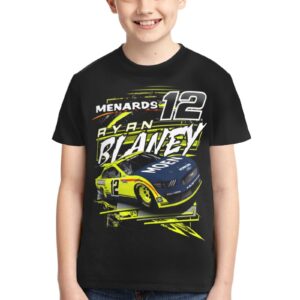 asfrsh ryan blaney 12 shirt for teen girl & boy printing short sleeve tee athletic classic shirt crewneck t-shirt