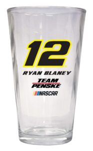 r and r imports ryan blaney #12 officially licensed nascar pint glass new for 2020