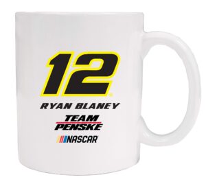 r and r imports, inc ryan blaney #12 ceramic white mug new for 2020 (white).