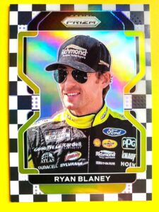 2022 panini prizm checkered flag prizms #79 ryan blaney #38/50