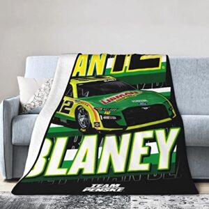 ryan blaney 12 all season fleece blanket throw ultra soft flannel blanket digital printed premium fluffy microfiber fleece 50"x40"