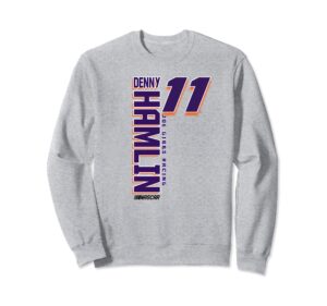 nascar - denny hamlin - vertical carbon fiber sweatshirt