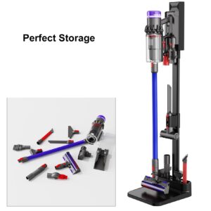 Foho Vacuum Stand Storage Dock Dockings Station Compatible for Dyson V7 V8 V10 V11 V12 V15 SV18 SV21, Storage Bracket Stand Compatible for Dyson Vacuum Cleaner and Central Vacuum Installation Parts