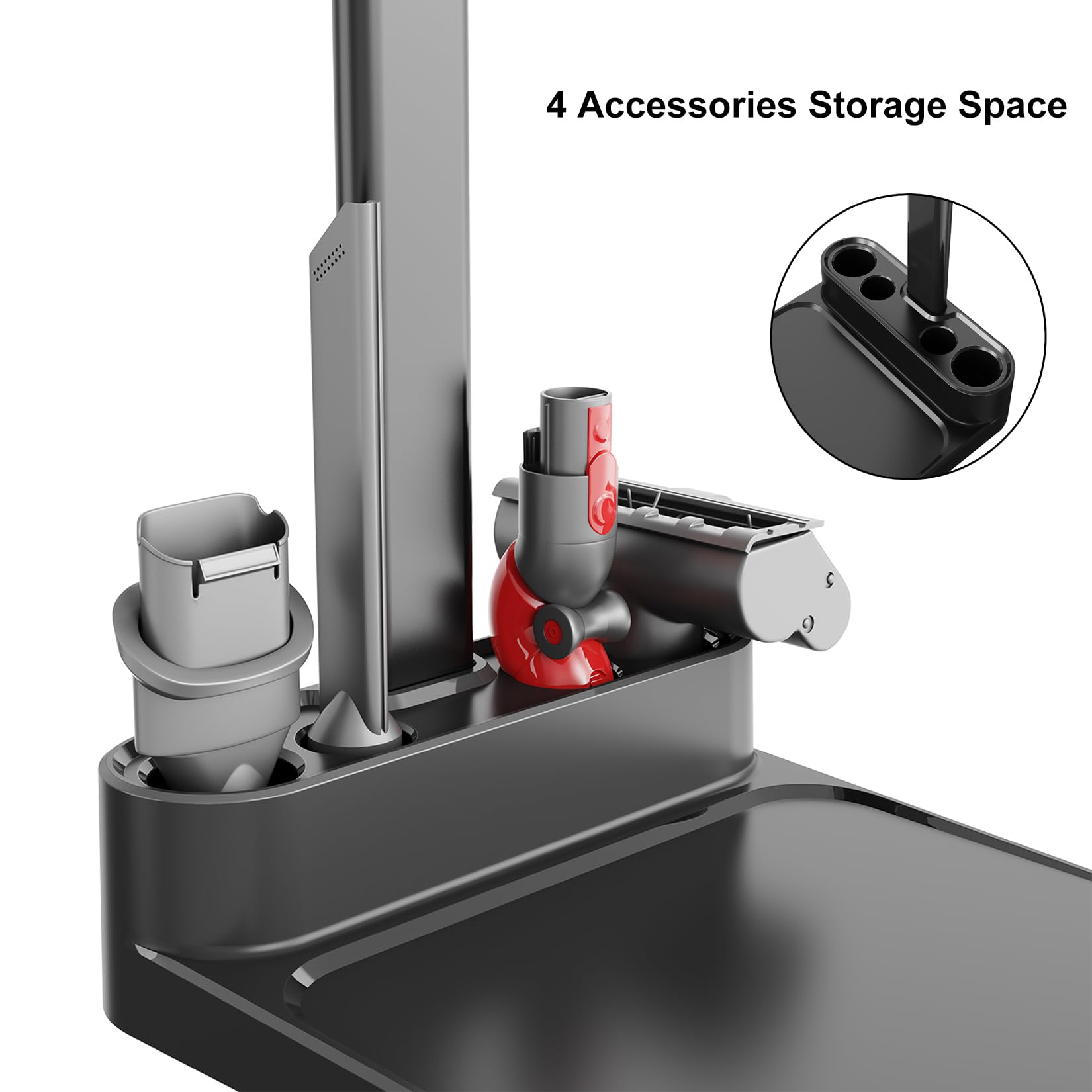 Foho Vacuum Stand Storage Dock Dockings Station Compatible for Dyson V7 V8 V10 V11 V12 V15 SV18 SV21, Storage Bracket Stand Compatible for Dyson Vacuum Cleaner and Central Vacuum Installation Parts