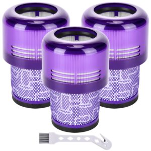 artraise filter replacement for dyson v11 torque drive v11 animal v11 extra v15 detect cordless vacuum cleaner, compare to part 970013-02 (3 pack)