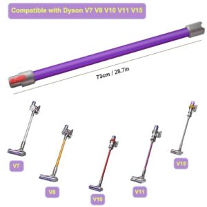 Qygba Replacement Wand Tube for Dyson Stick V15 V11 V10 V8 V7 Vacuum Parts, Extension Vacuum Replacement Parts, 28.7 In (Purple)