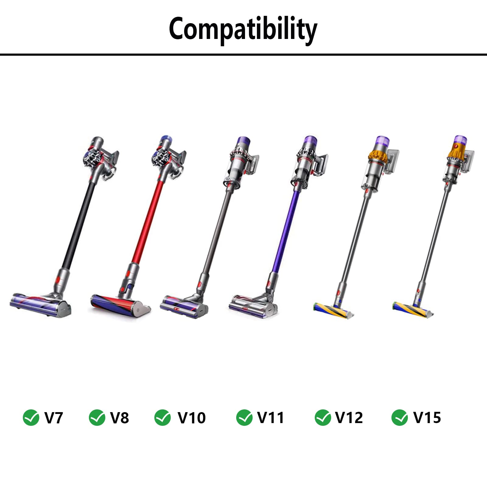 TPDL Groom Tool for Dyson Pet dog Attachment Brush, Compatible with Dyson V15 V12 V11 V10 V8 V7 DC62 DC65 Vacuum Cleaners, with Extended Vacuum Hose & Trigger Lock