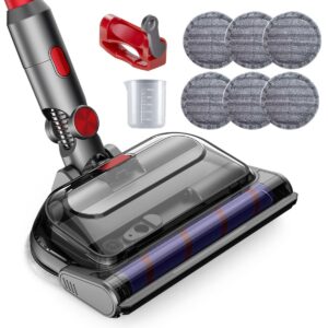 electric mop head for dyson v7 v8 v10 v11 v15vacuum cleaner,wet vacuum cleaner for furniture with detachable water tank and six reusable mop pads.