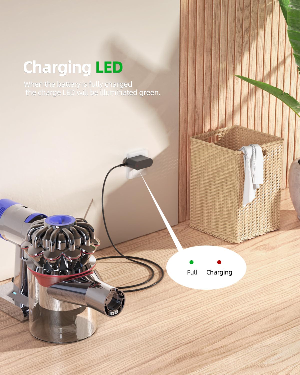 30.45V Charging Fit for Dyson V10 V11 Charger - (Replacement for Dyson V10 V11 V12 V15 Cordless Vacuum)