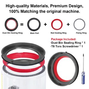 ilovelife Dust Bin Bucket Top Fixed Sealing Ring Compatible with Dyson V11 V15 SV14 SV15 Vacuum Cleaner Repair Accessories Part