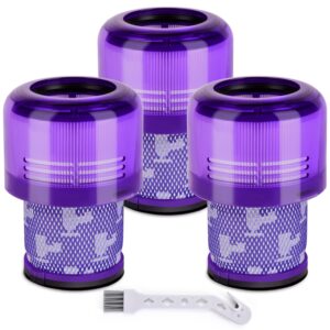 anicell 3 pack v15 filter replacement for dyson v11 animal v11 torque drive v15 detect cordless vacuum, compare to part # 970013-02