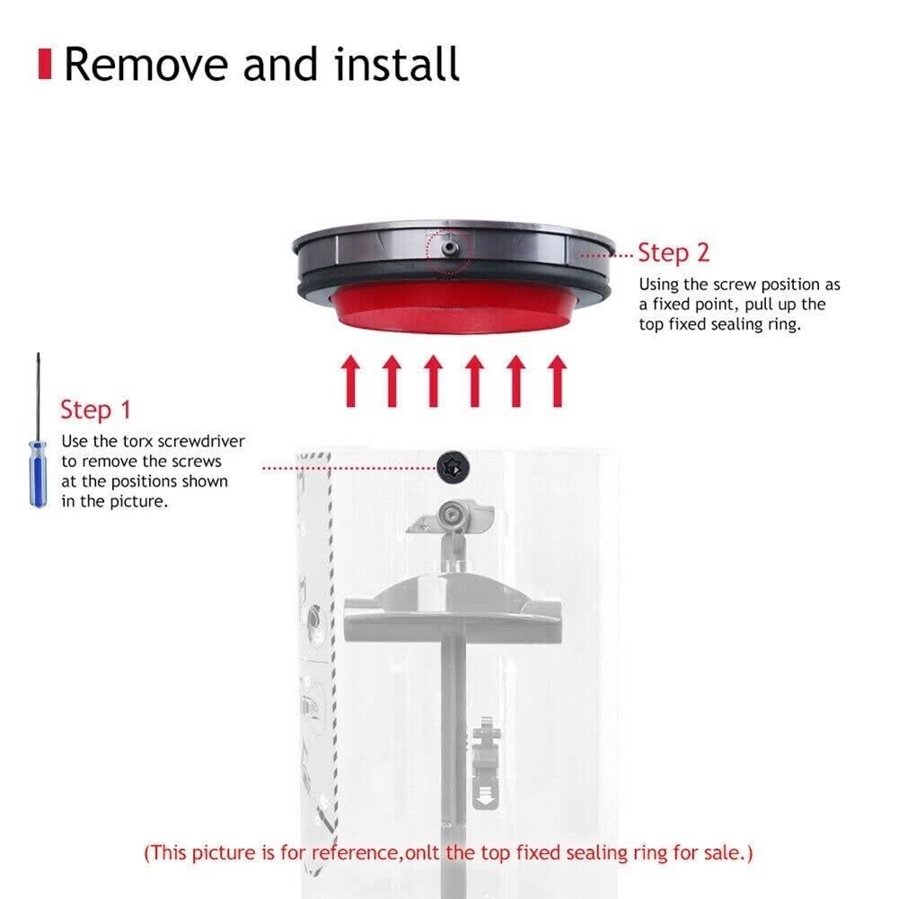 Dust Bin Top Fixed Sealing Ring Replacement for Dyson V11 SV14 SV15 V15 SV22 Vacuum Cleaner Dust Bucket/Dirt Cup Replacement Parts, Cleaner Repair Part Accessories