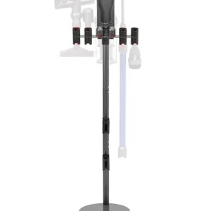 Life Finds Floor Stand Designed for Dyson Handheld Vacuums V6, V7, V8, V10, V11, V12, V15, No Drill Vacuum Stand, Docking Station, Accessory Mount, Black, LF-VFS1A