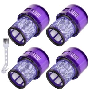 4 pack filters replacement for dyson v11 cordless vacuum, dyson v11 torque drive, v11 animal, v15 detect, compare to part # 970013-02