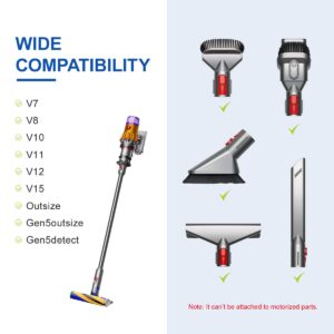 LANMU Flexible Extension Hose Attachment Compatible with Dyson V15 V12 V11 V10 V8 V7 Outsize Absolute Animal Motorhead Gen5 Cordless Vacuum Cleaner (20 to 60 Inch)