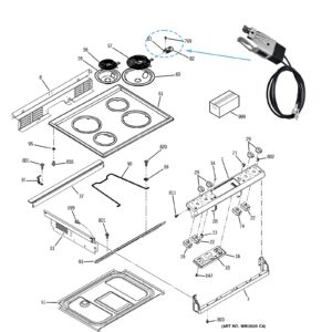 WB2X8228 Element Receptacle and Wire Kit for GE Electric Hotpoint ranges and cooktops Replaces AP2013499, PS242972(2 Pack)